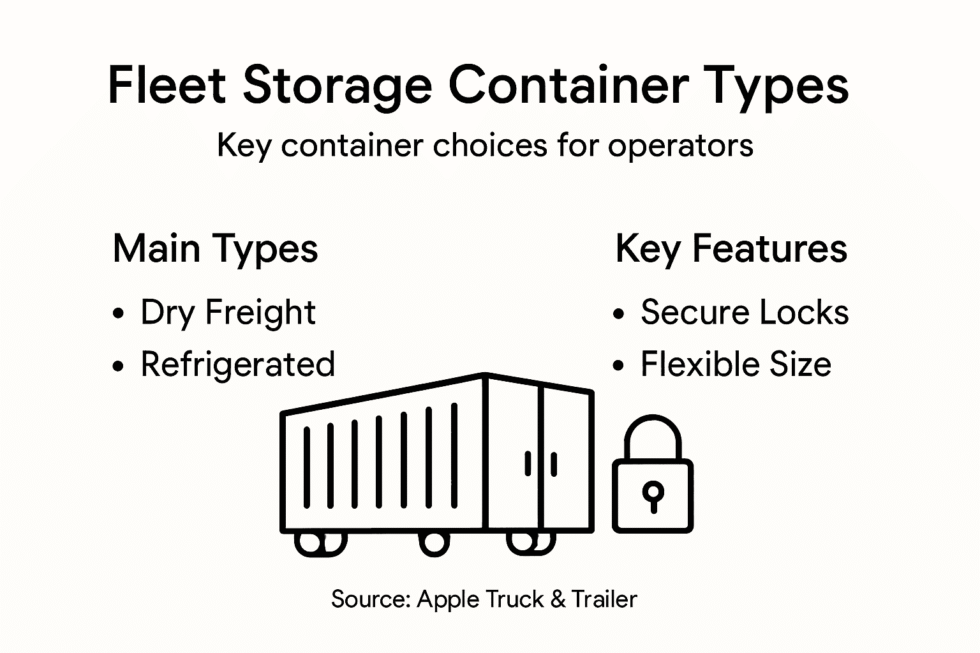 Mobile Storage Container Uses for Fleet Operators - Apple Truck & Trailer